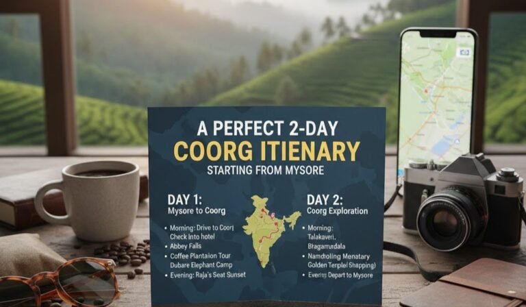 A Guide Mysore to Coorg Distance by Car and Fare